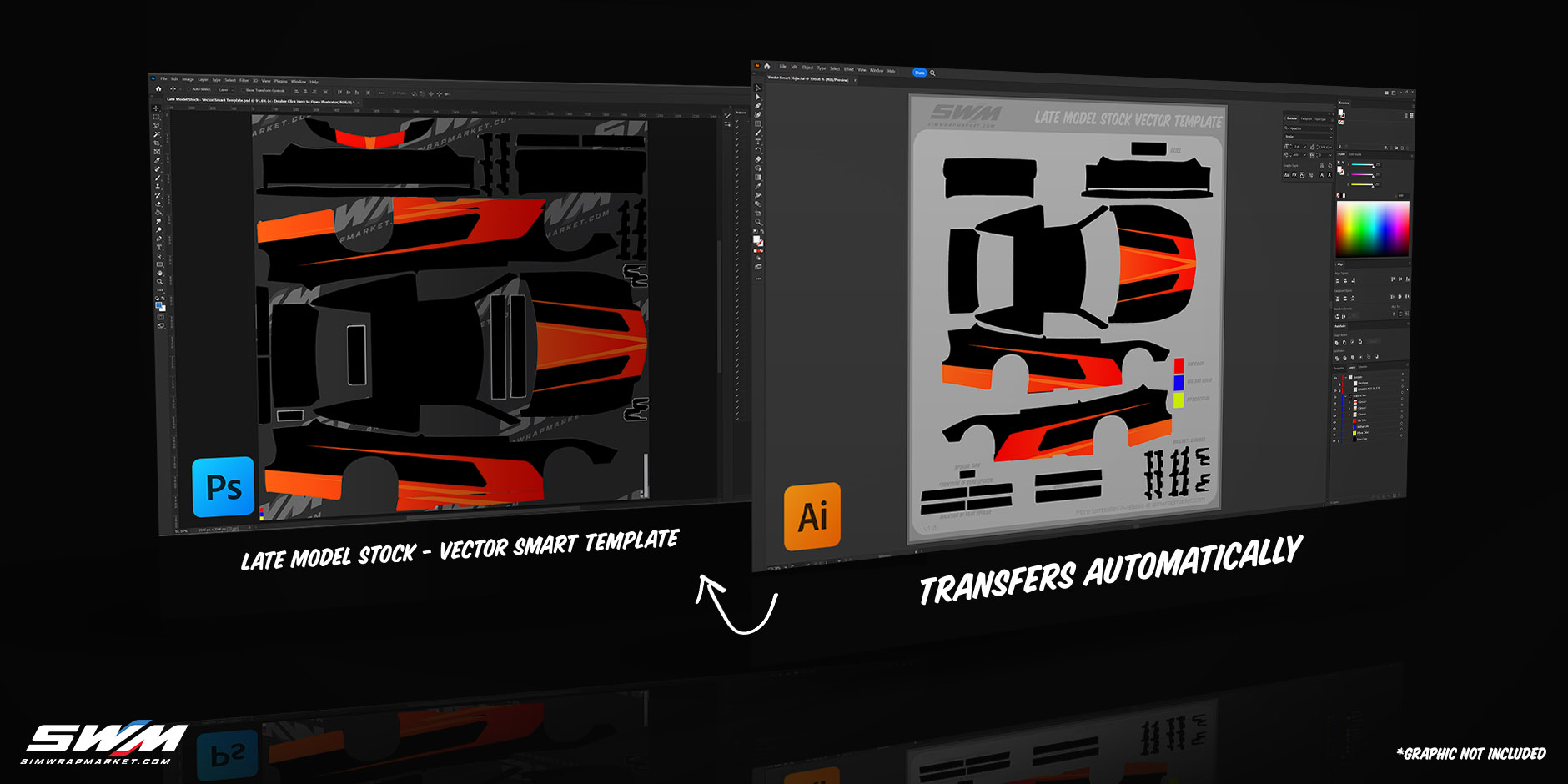 Late Model Stock - Vector Smart Template